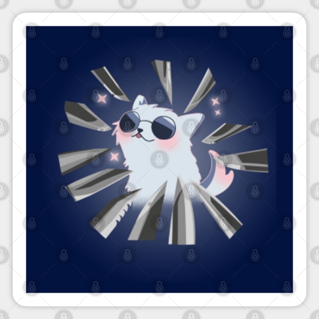 Gojo Cat Knives Meme Gojo Sticker Teepublic